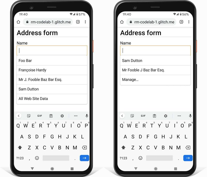 Address form best practices codelab | Articles | web.dev