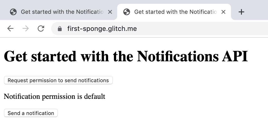 Get started with the Notifications API | Articles | web.dev