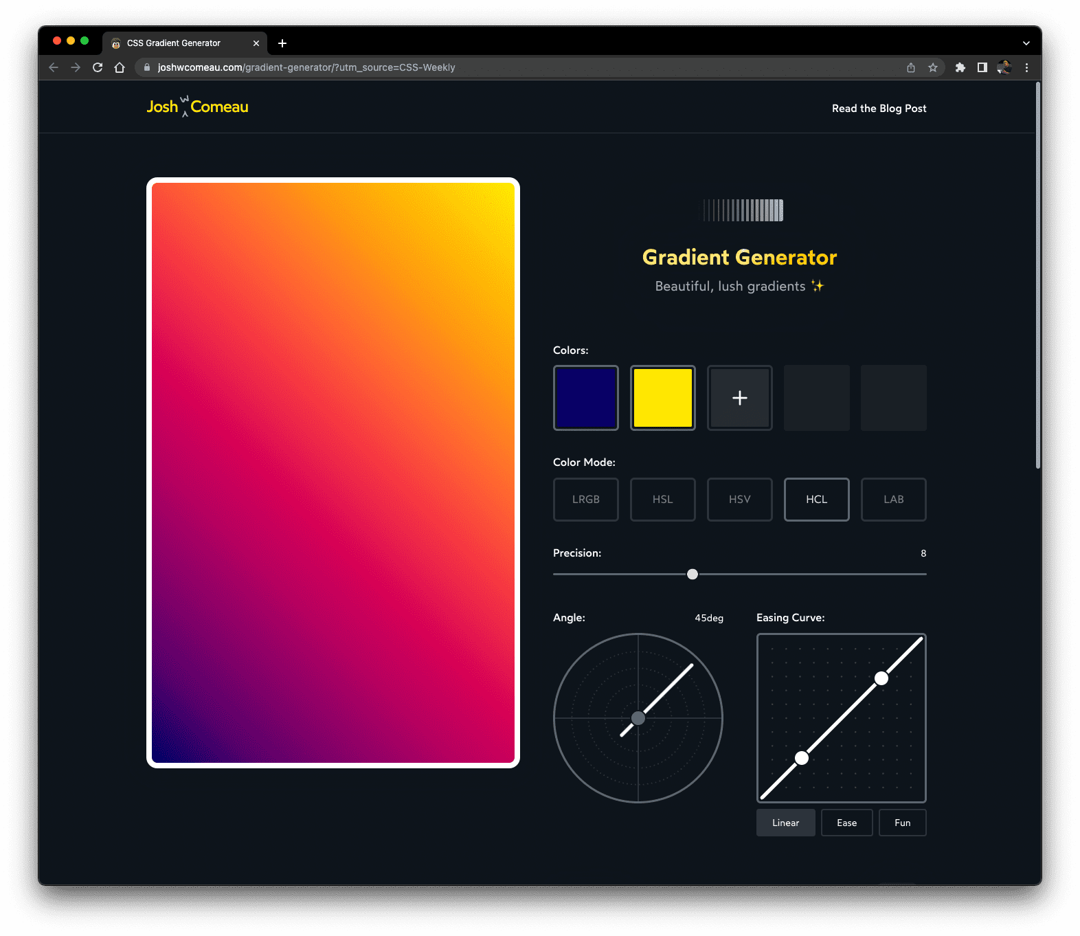 Crie Gradientes Css Rapidamente Com O Css Gradient Creator Articles Webdev