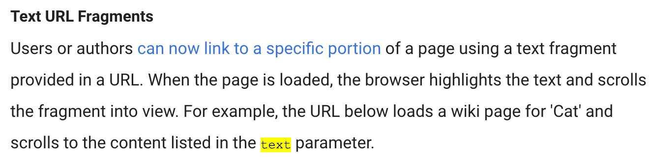 Boldly link where no one has linked before: Text Fragments | Articles ...