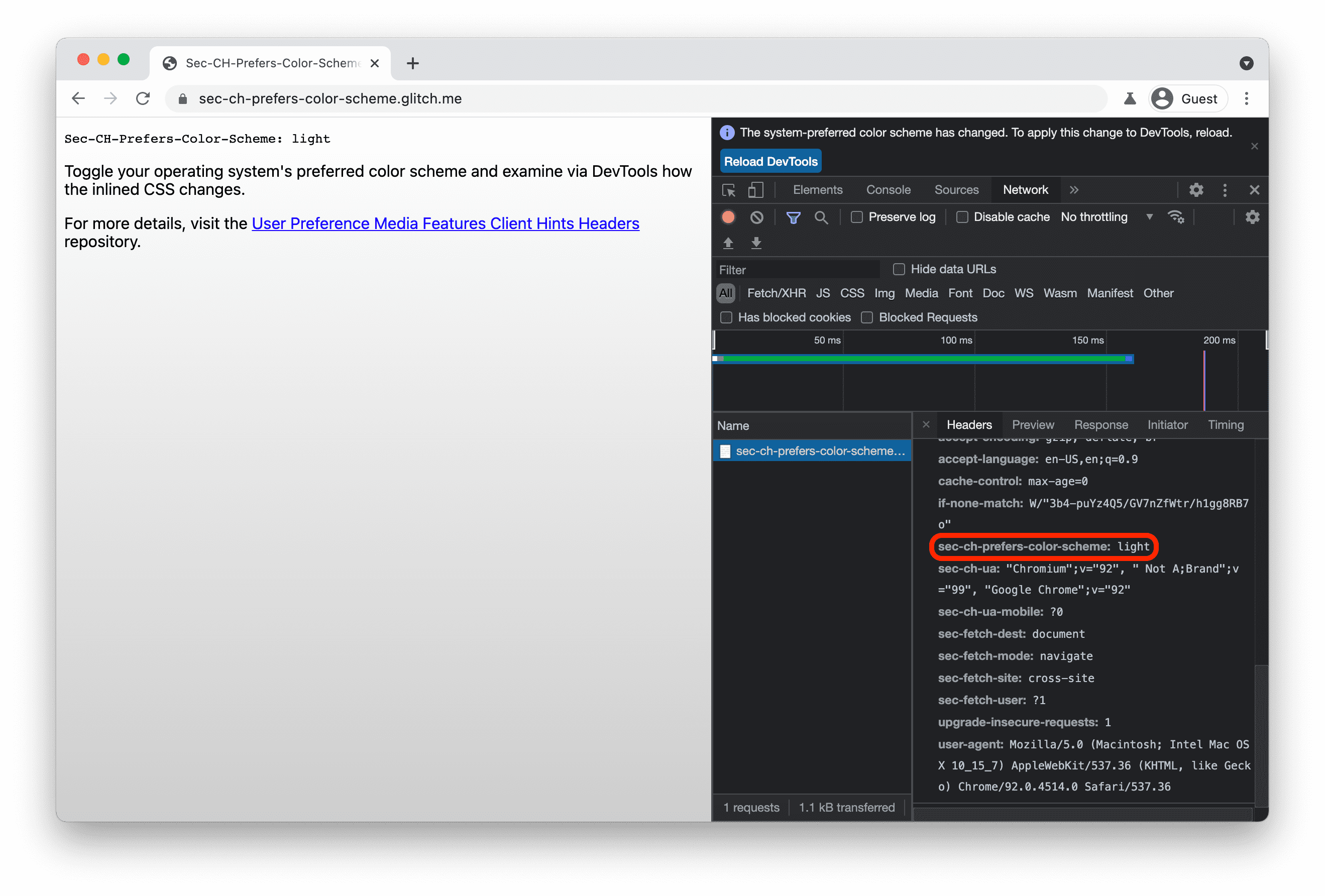 User preference media features client hints headers | Articles | web.dev