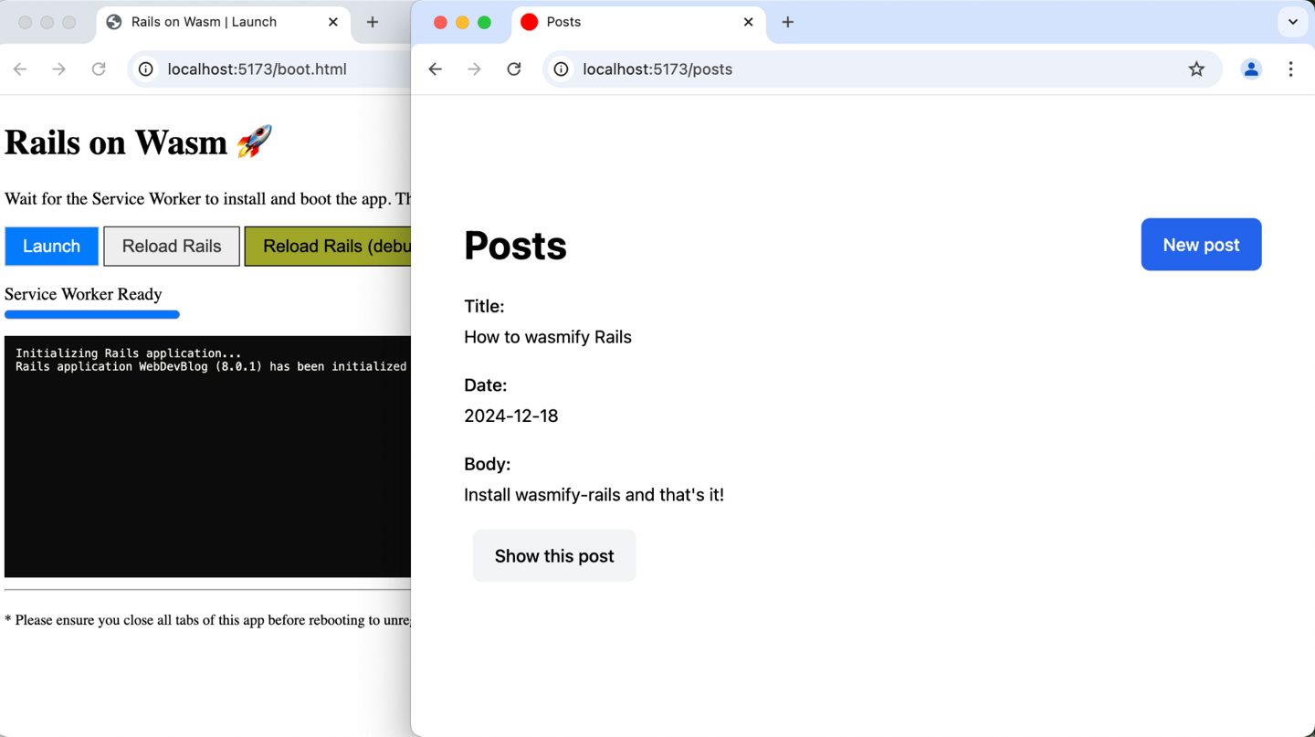 Ruby On Rails On Webassembly The Full Stack In Browser Journey Webdev