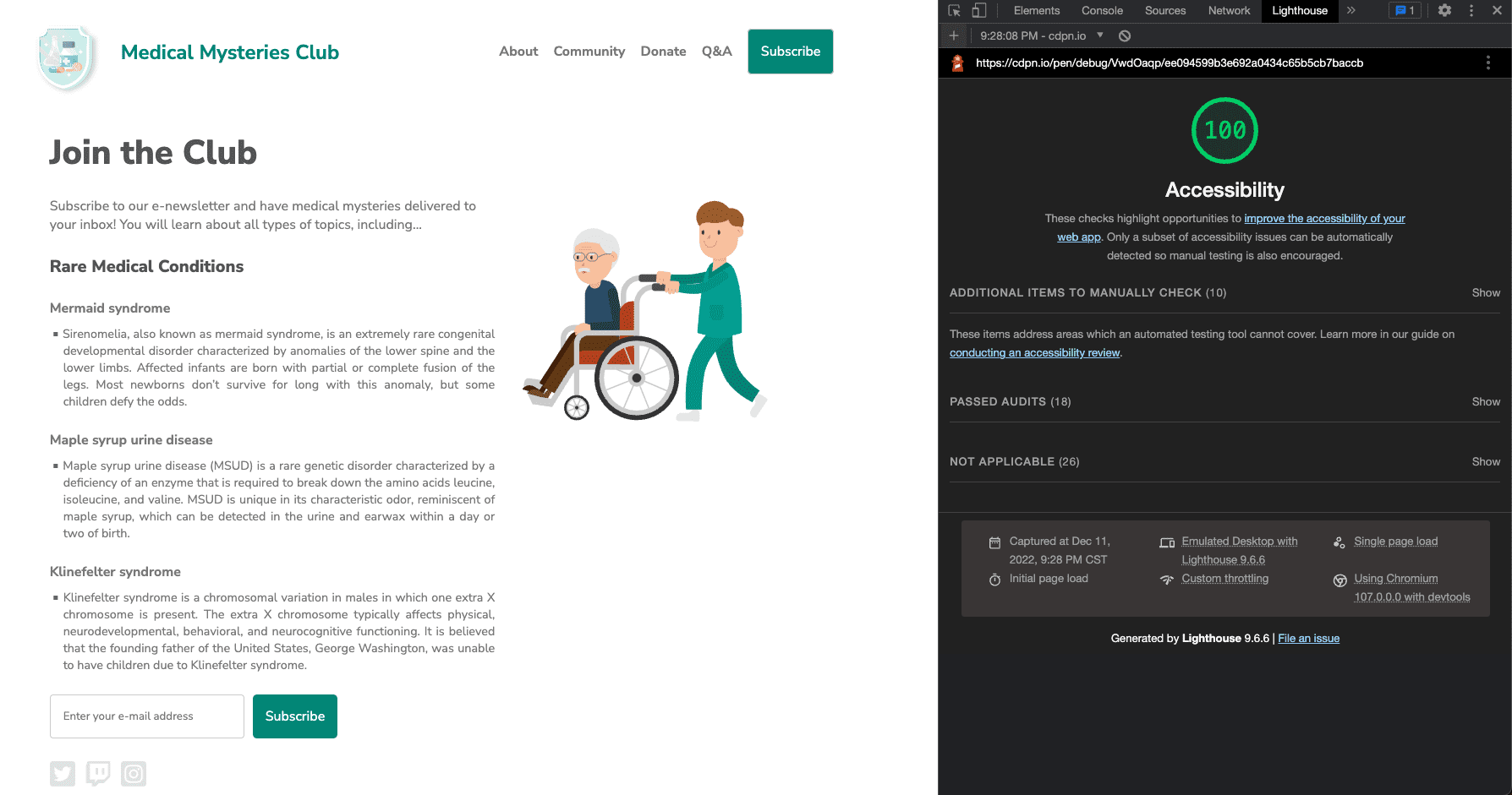 Automated accessibility testing | web.dev